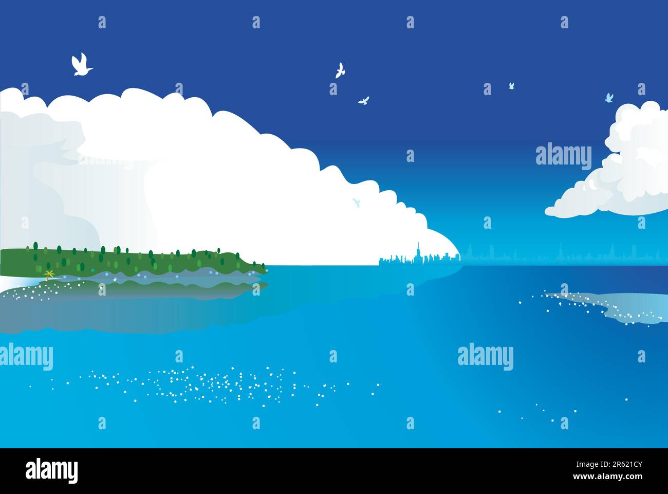 Nature scenery pattern design background Stock Vector Image & Art - Alamy