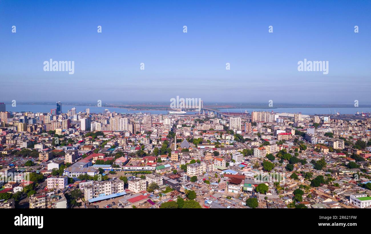 Aerial view of the City of Maputo in Mozambique Stock Photo - Alamy