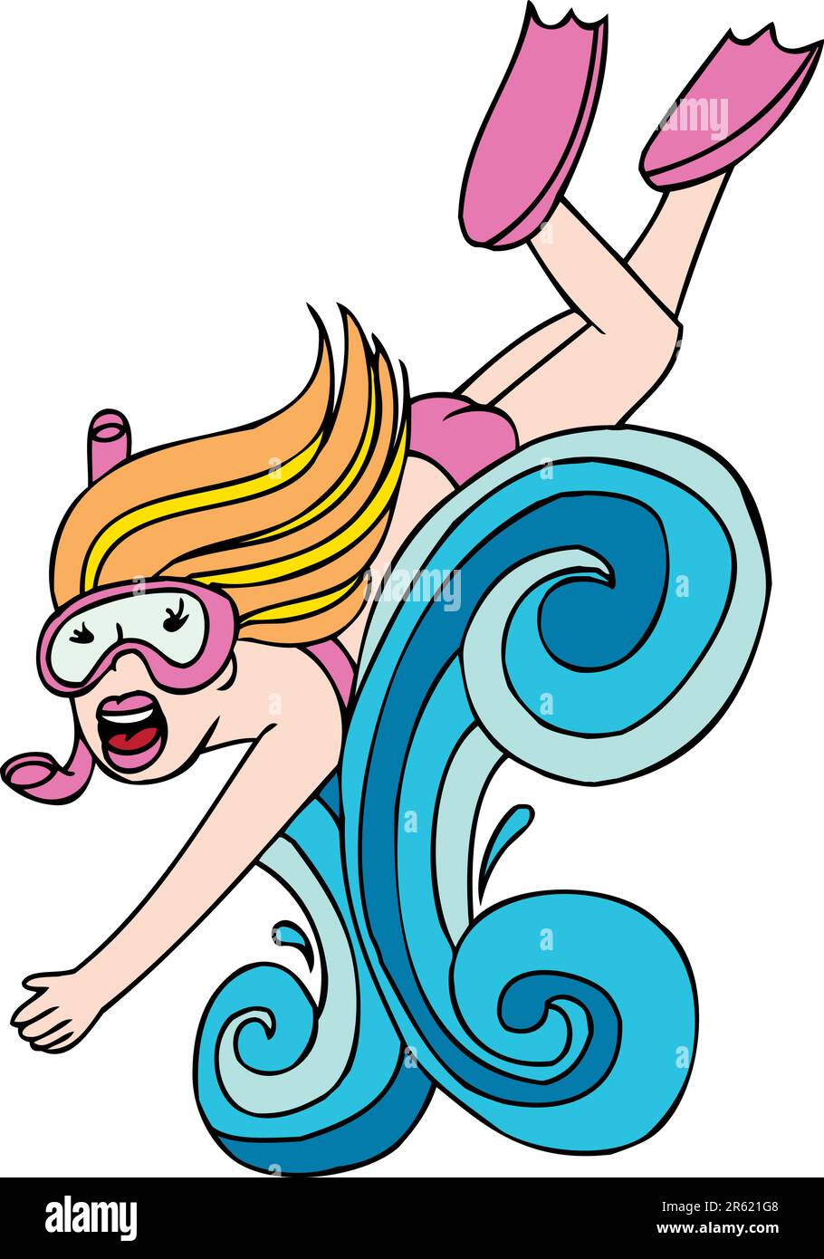 Dive splash Stock Vector Images - Alamy