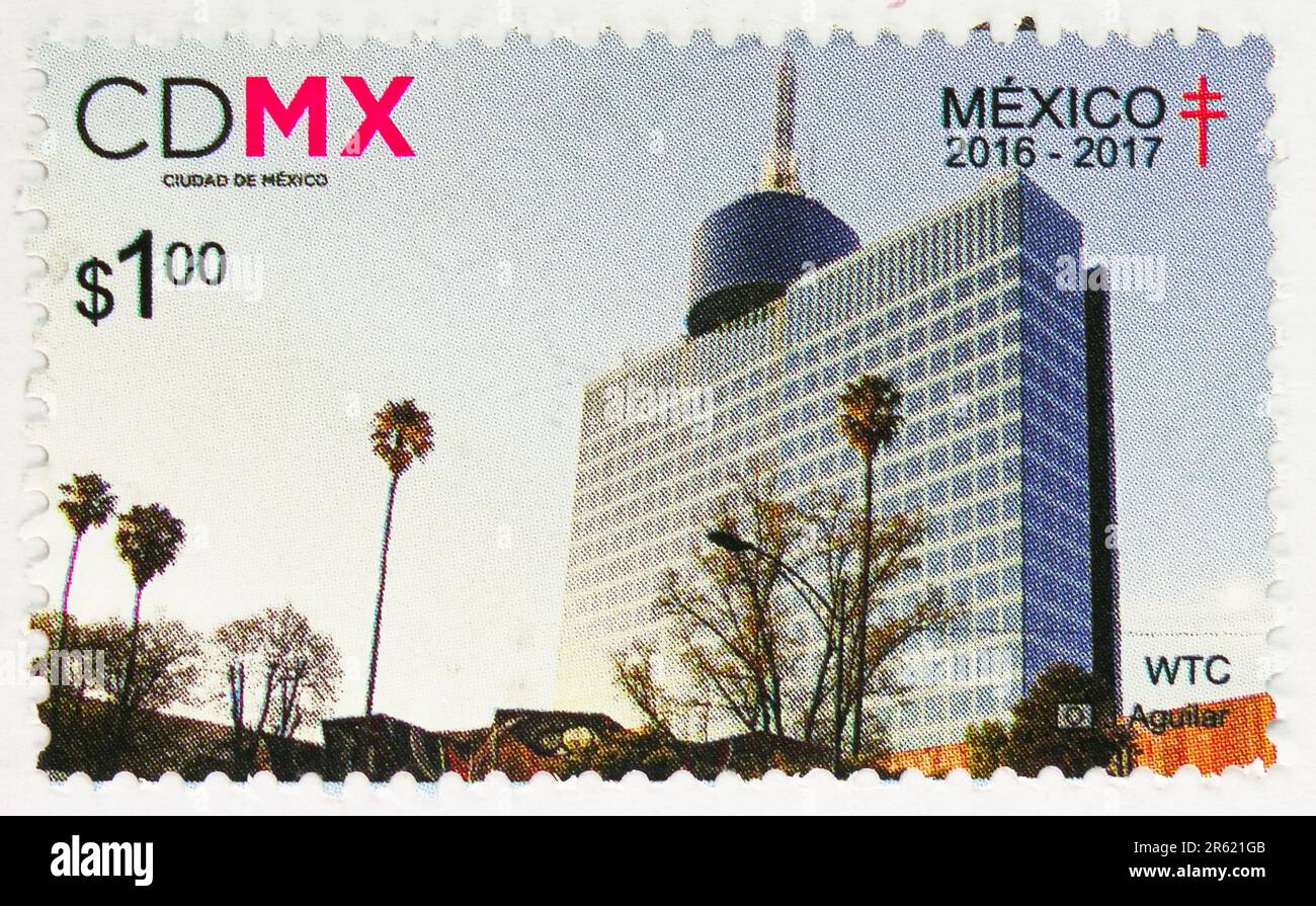 MOSCOW, RUSSIA - JUNE 3 2023: Postage stamp printed in Mexico shows ...