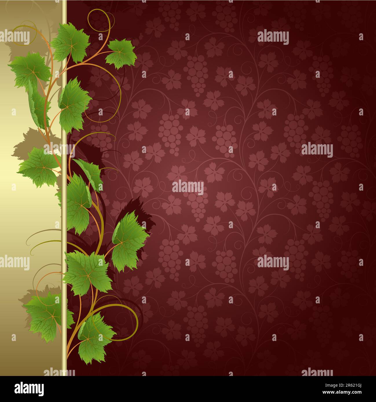 Claret background with vine Stock Vector Image & Art - Alamy