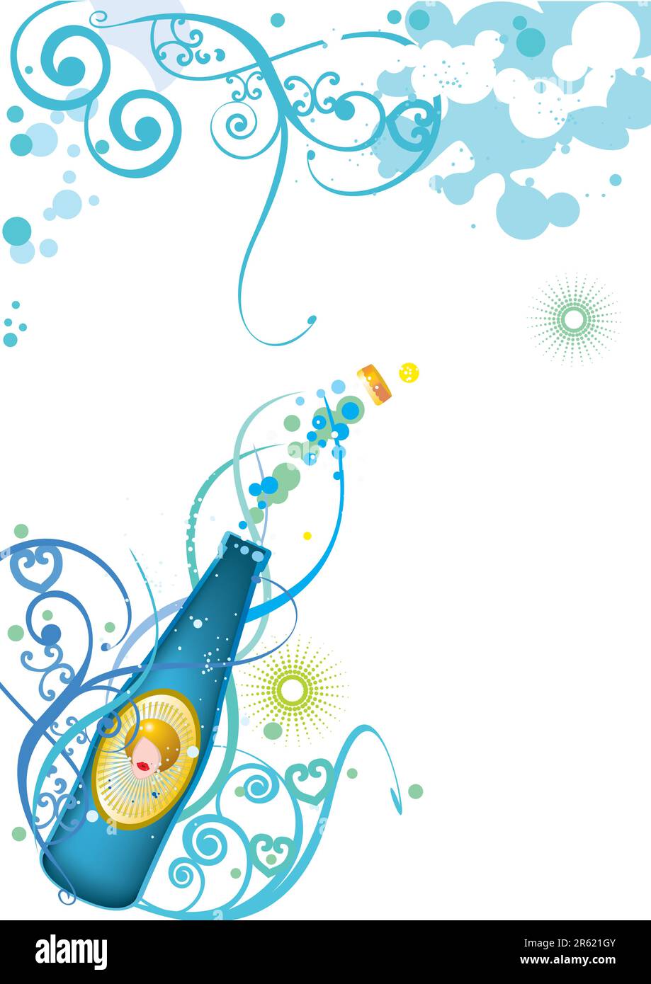 decorative bottles pattern design Stock Vector Image & Art - Alamy