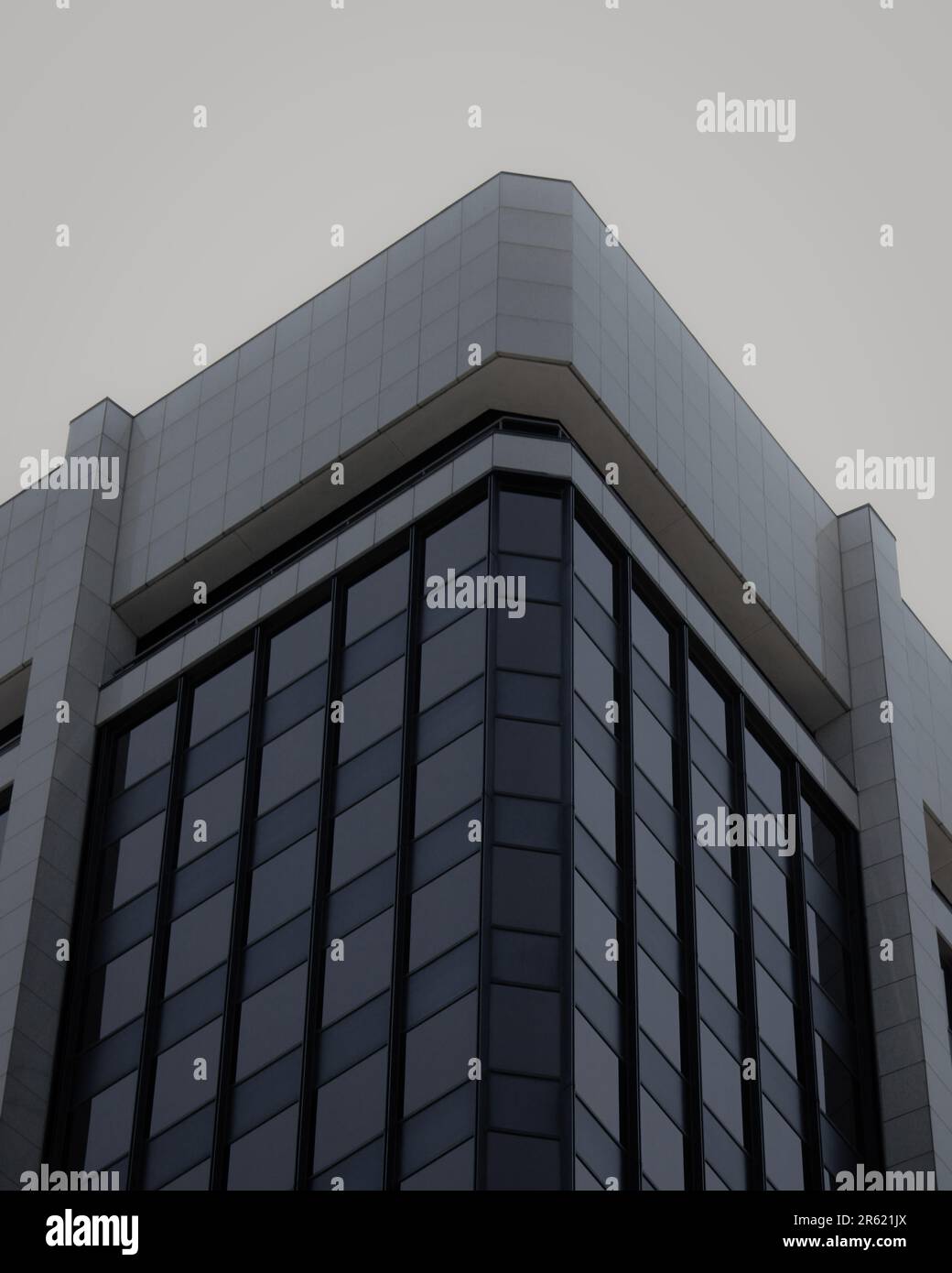 An aerial view of a modern office building Stock Photo - Alamy