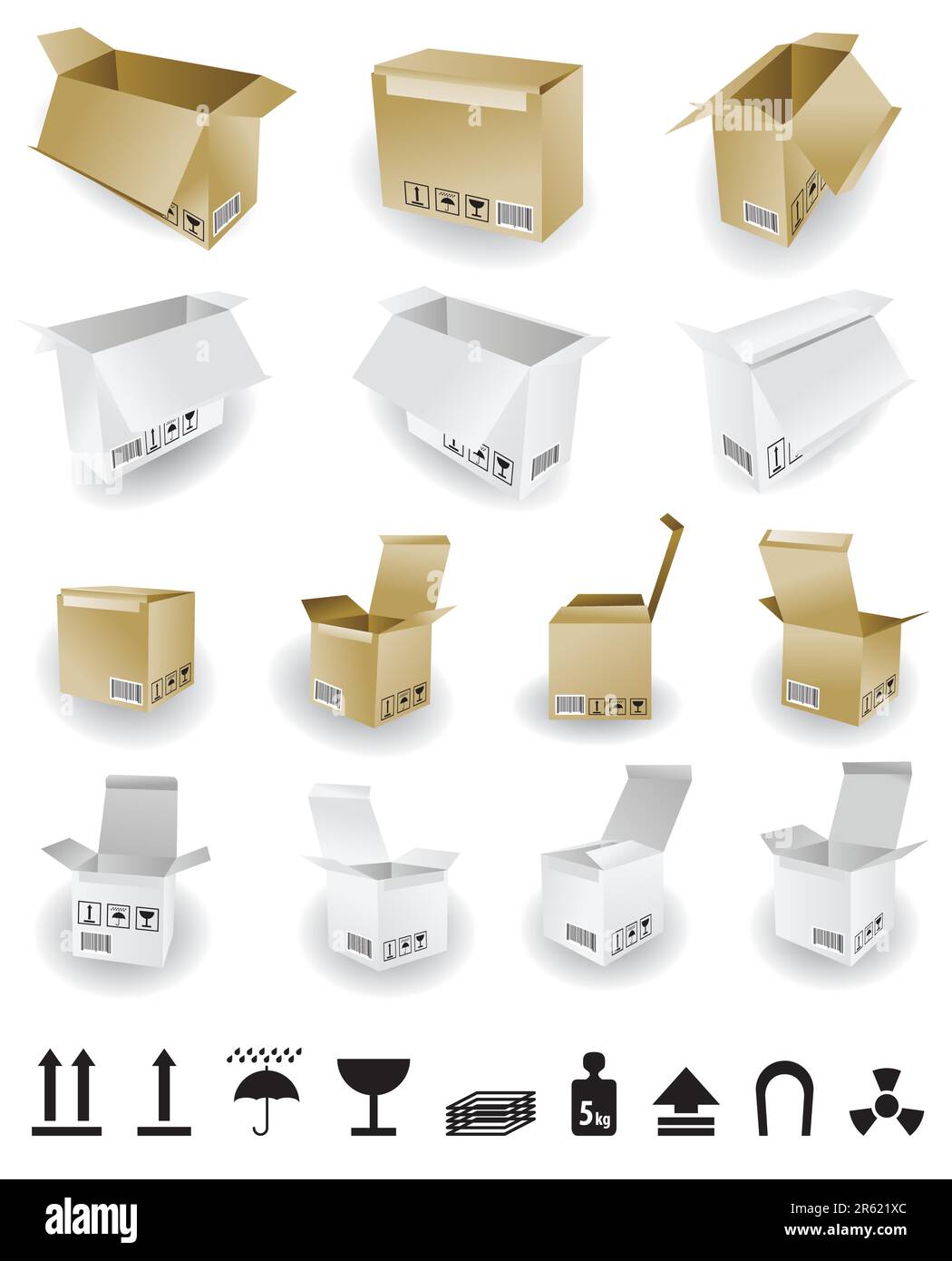 shipping box vector and Box Icon and Signs Stock Vector Image & Art - Alamy