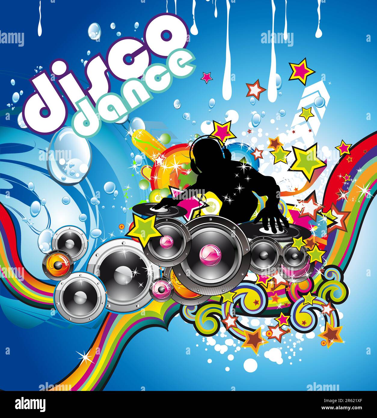 Abstract Water Discoteque Colorful Background Stock Vector Image & Art ...