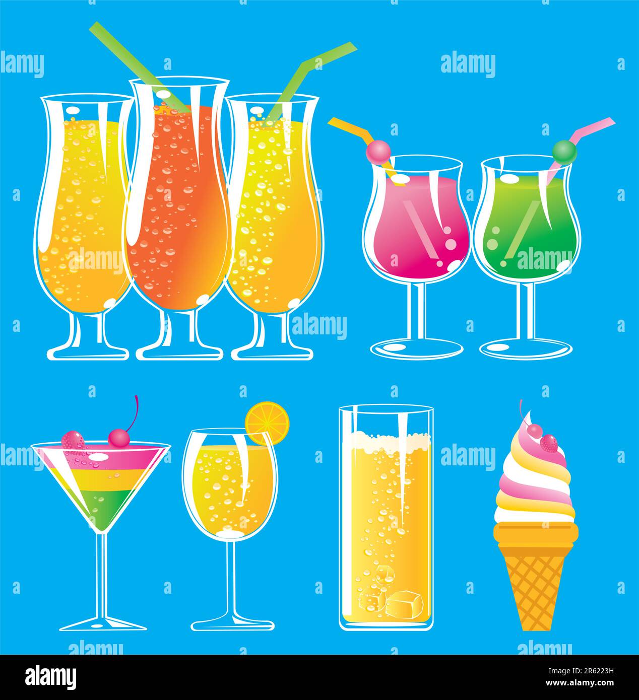 various fruit juice pattern design Stock Vector Image & Art - Alamy