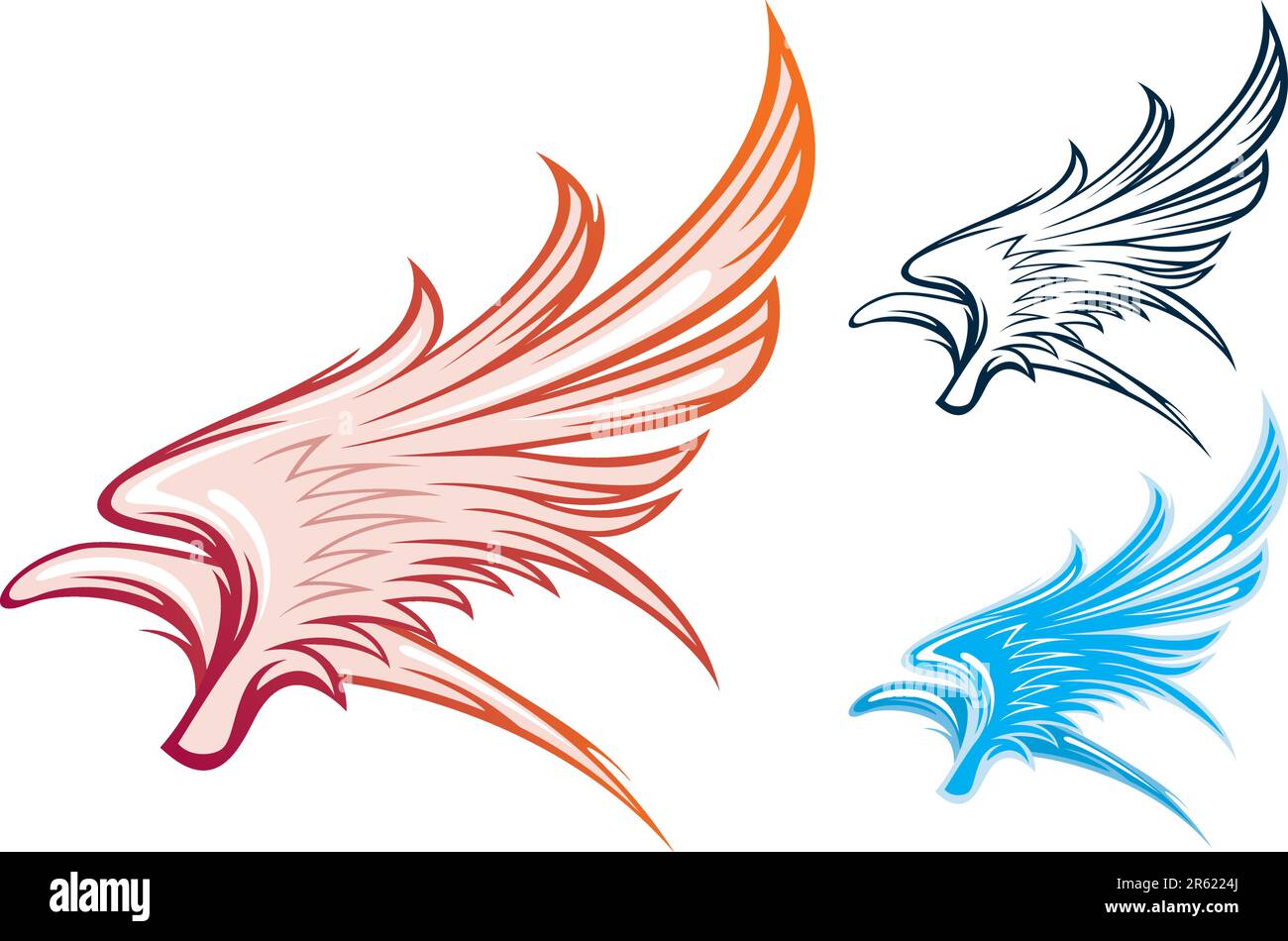 Wings of design Cut Out Stock Images & Pictures - Alamy