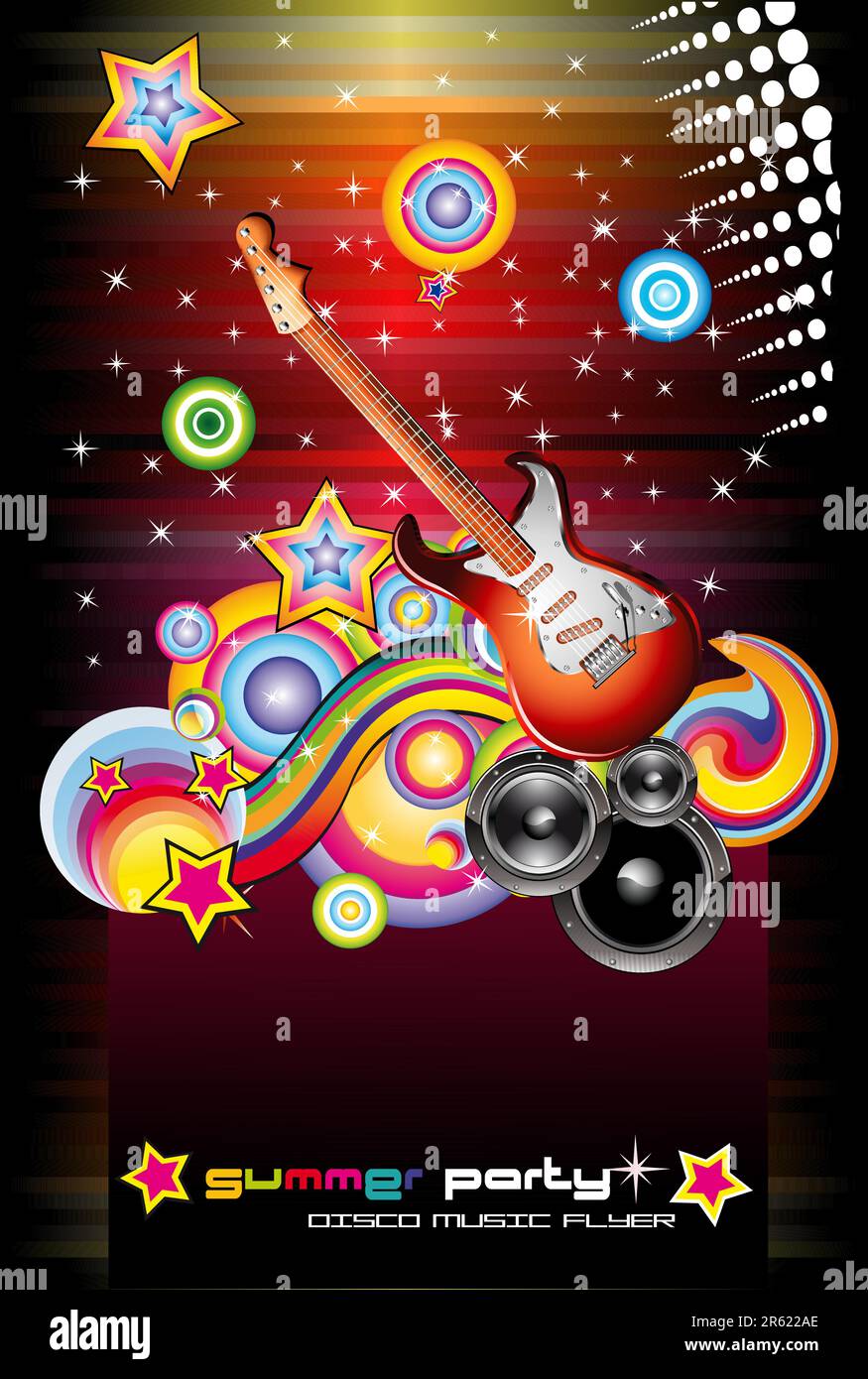 Colorful Abstract DJ Disco Background Stock Vector Image & Art - Alamy