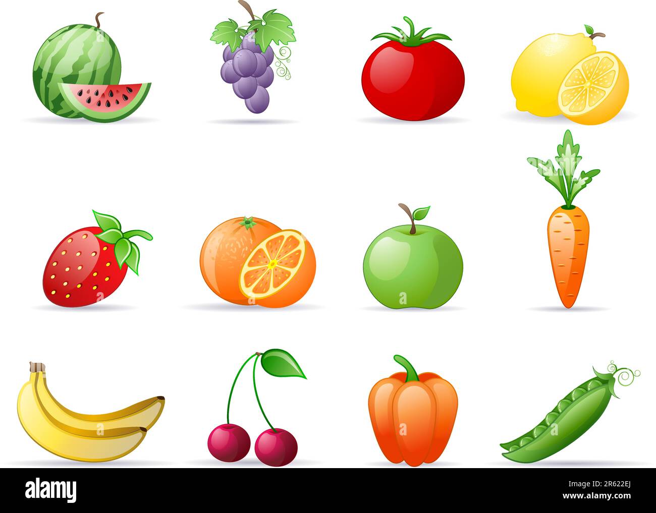 Fruit red bell pepper Stock Vector Images - Alamy
