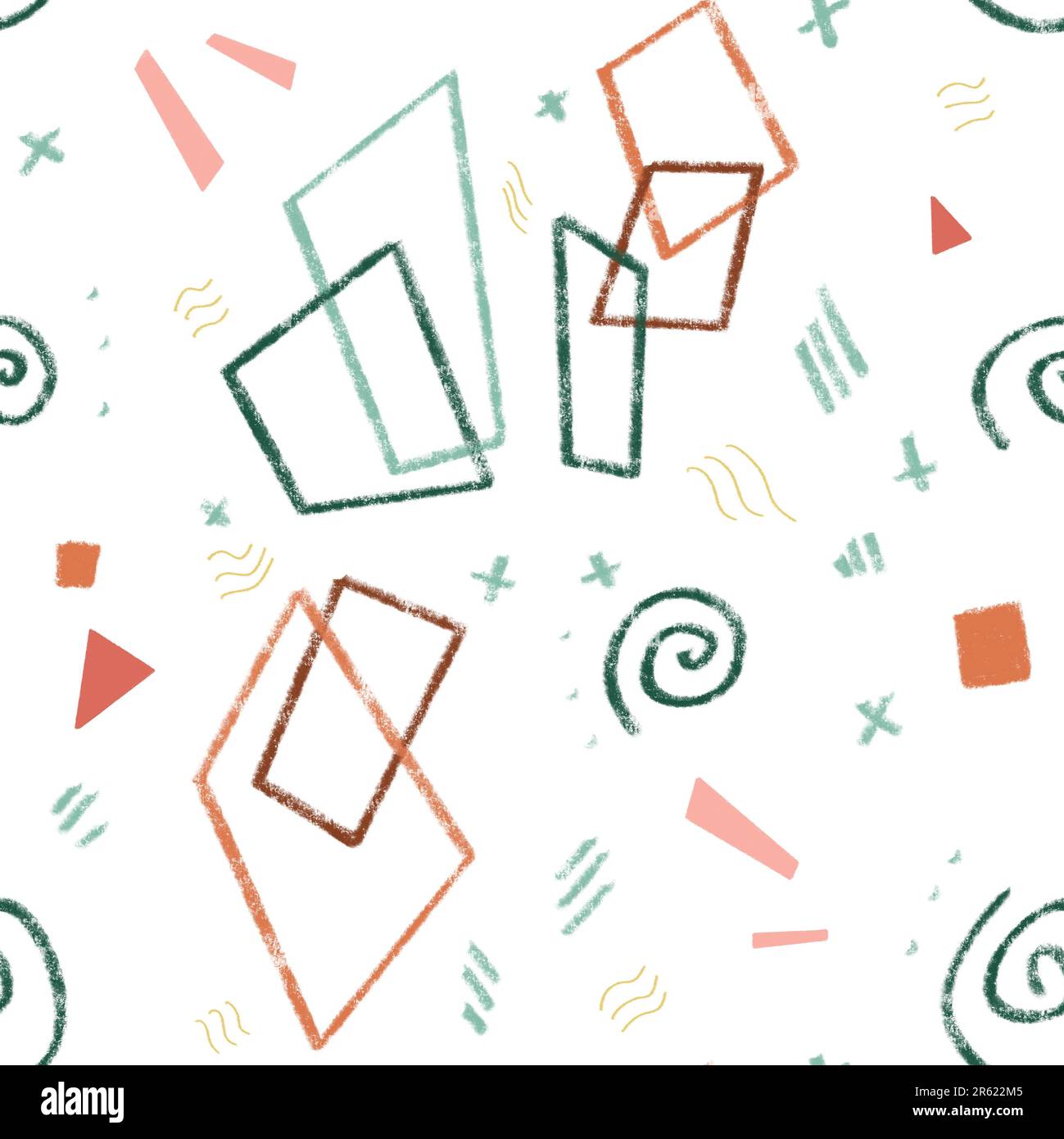 Geometric spiral square a simple minimal pattern Stock Photo - Alamy