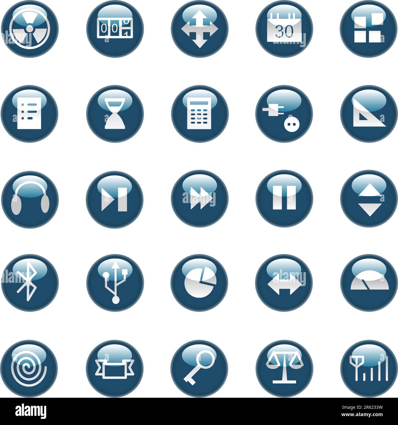 Push button calculator Stock Vector Images - Alamy