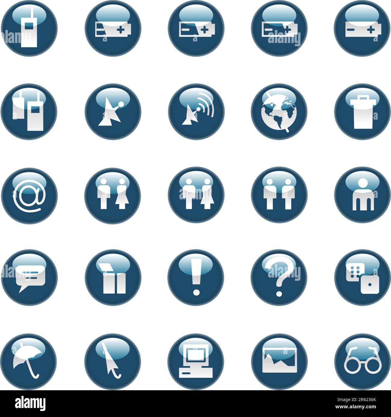 A set of common used web button (part 3 Stock Vector Image & Art - Alamy