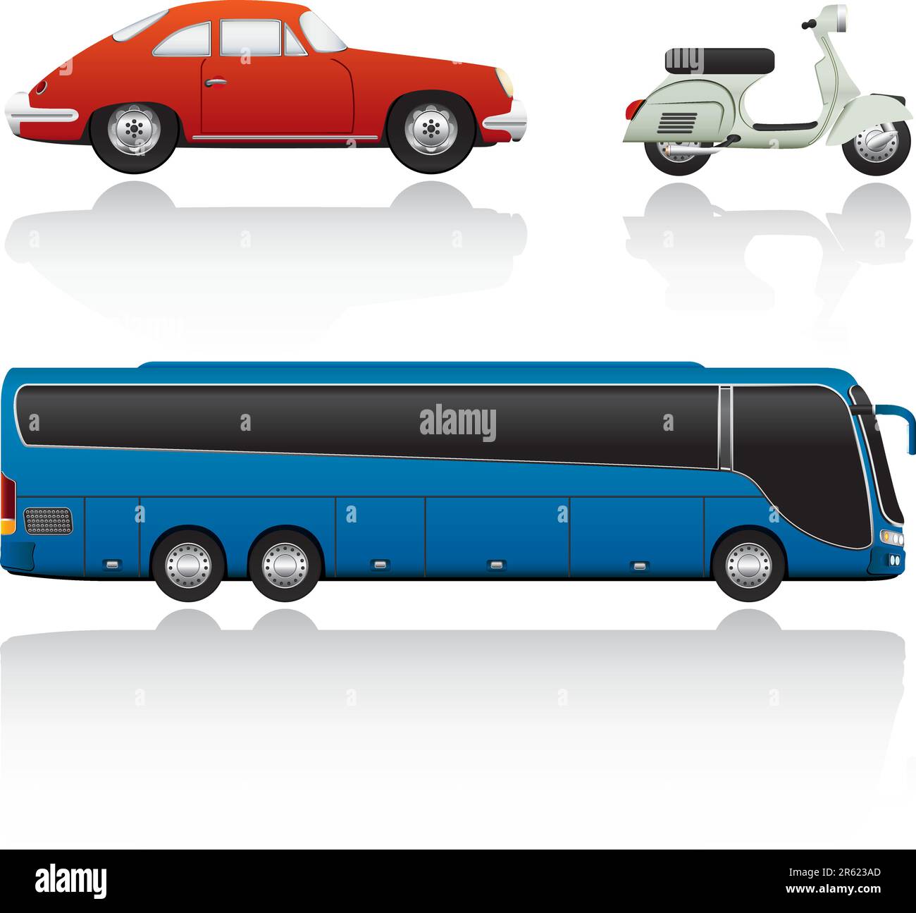 Vector Transport Set One. Hand Draw. Easy To Edit Stock Vector Image ...