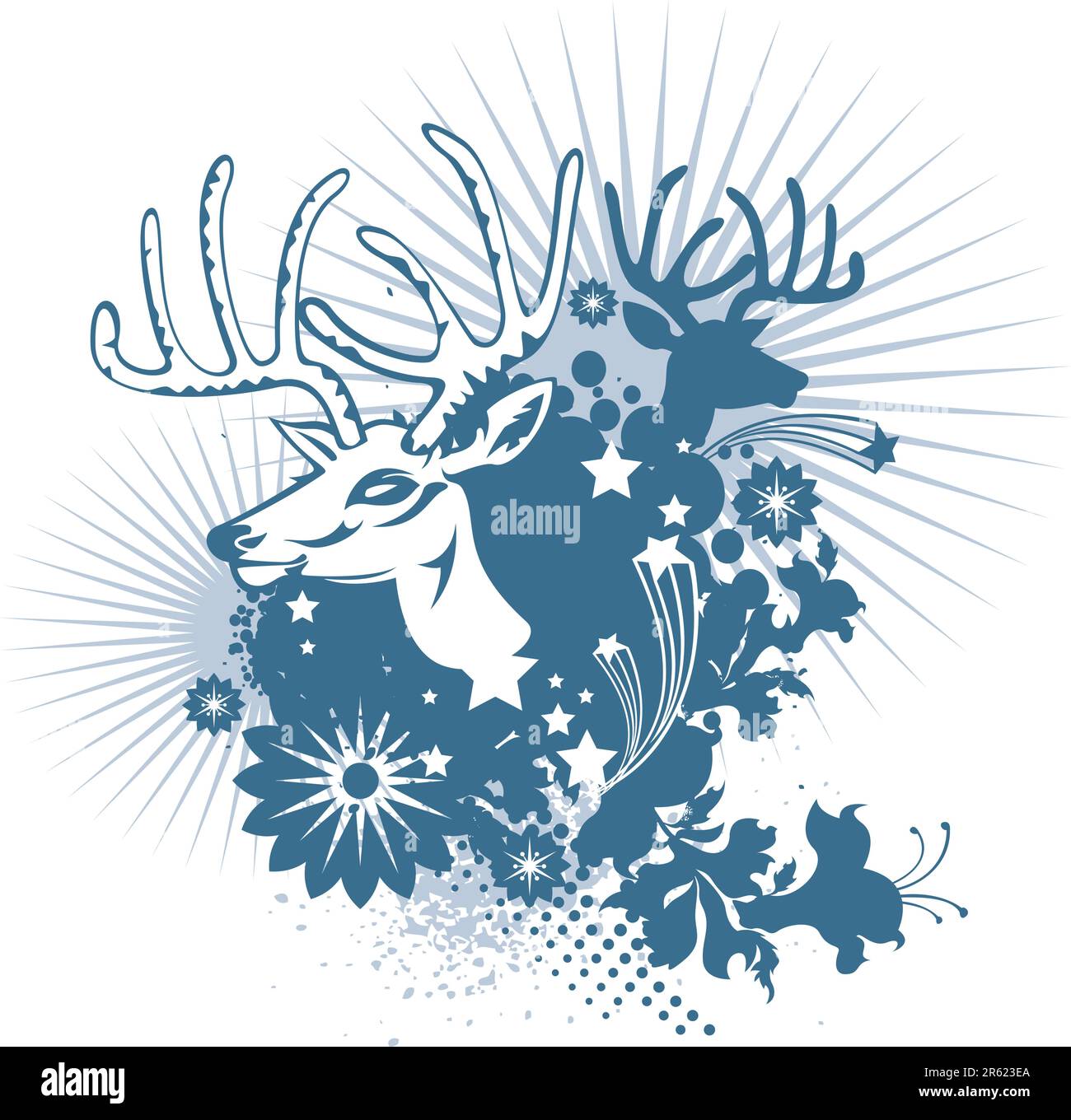 ornament deer pattern design Stock Vector Image & Art - Alamy
