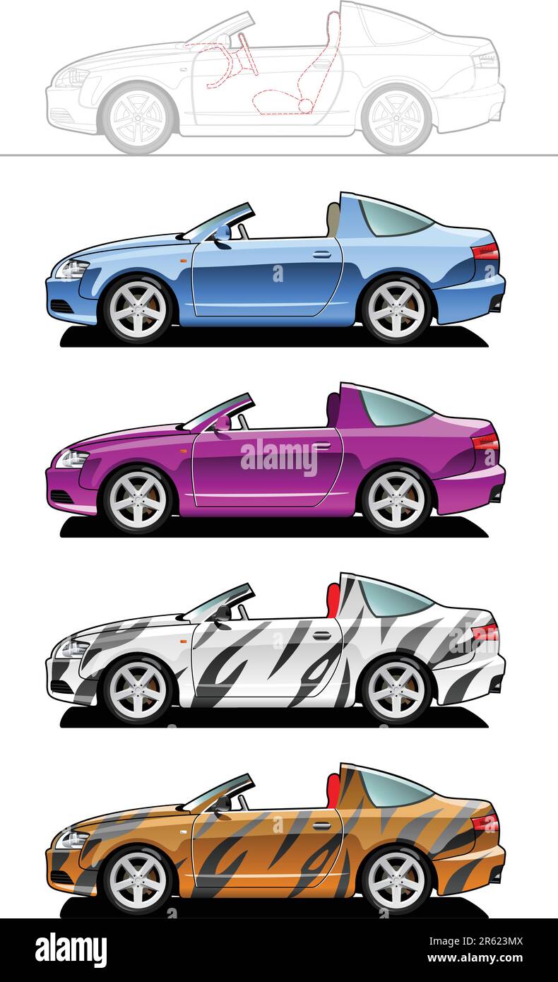 targa - part of my collections of Car body style. Simple gradients only ...