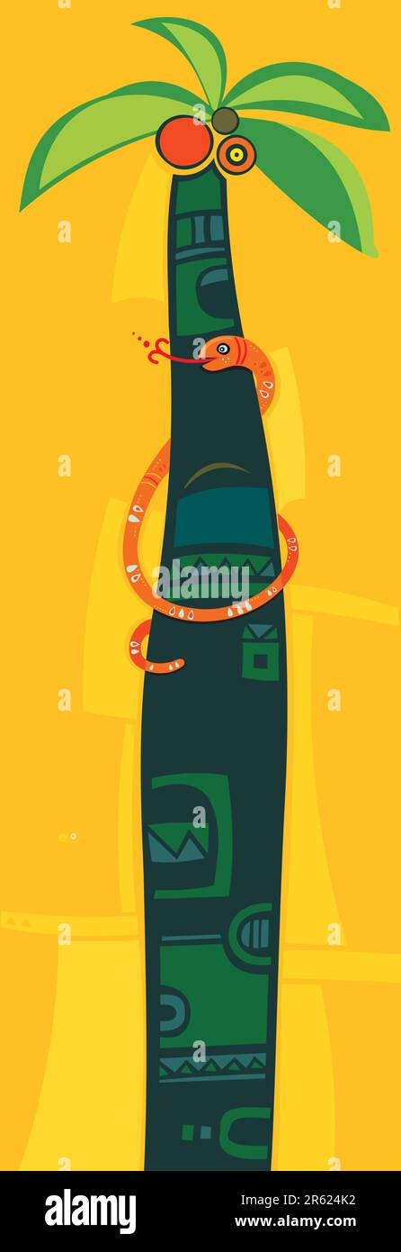 Palm tree top on Stock Vector Images - Alamy