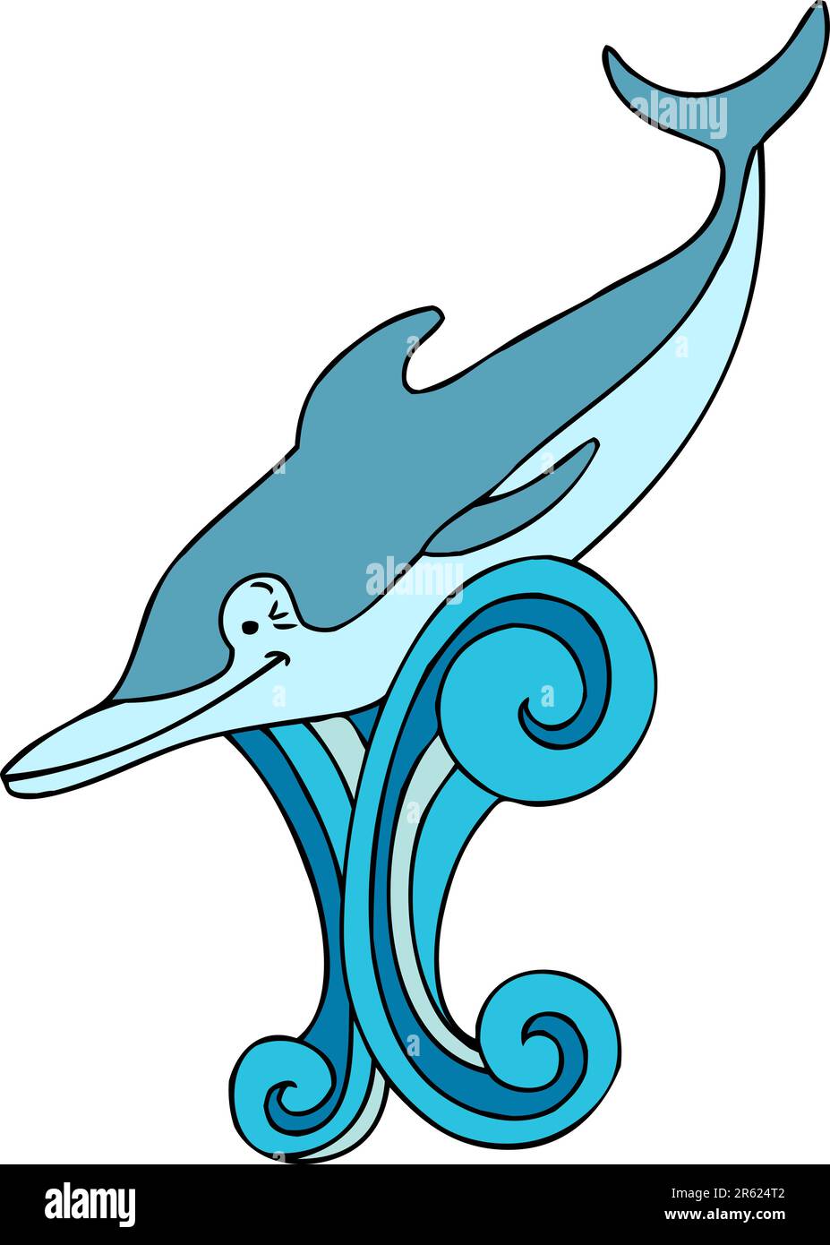 Wave splash cartoon hi-res stock photography and images - Alamy