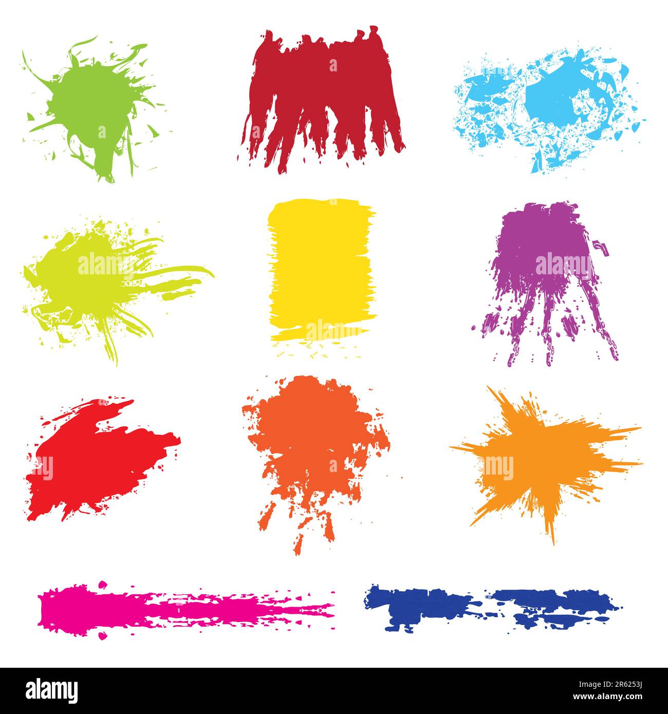 set of grunge vector Stock Vector Image & Art - Alamy