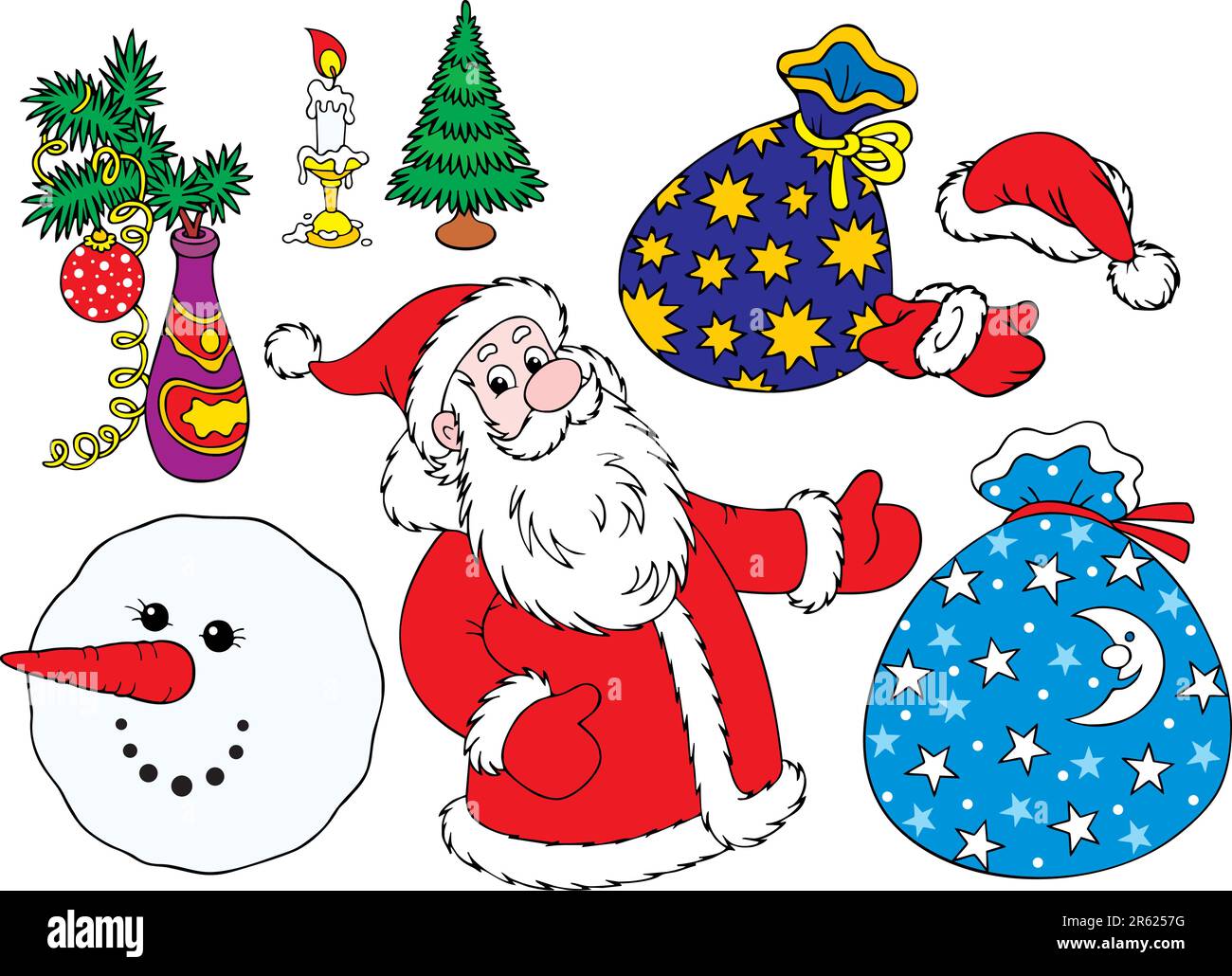 Vector clip-arts / isolated illustrations for Christmas design Stock ...