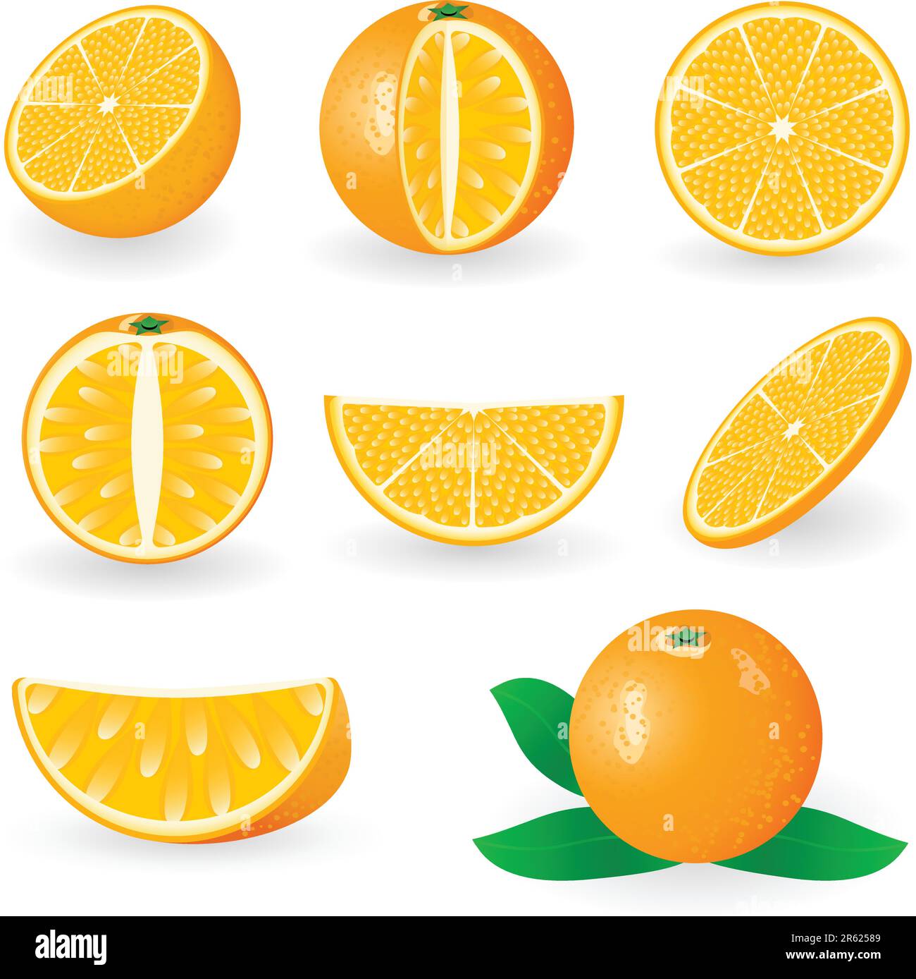Oranges group Stock Vector Images - Alamy
