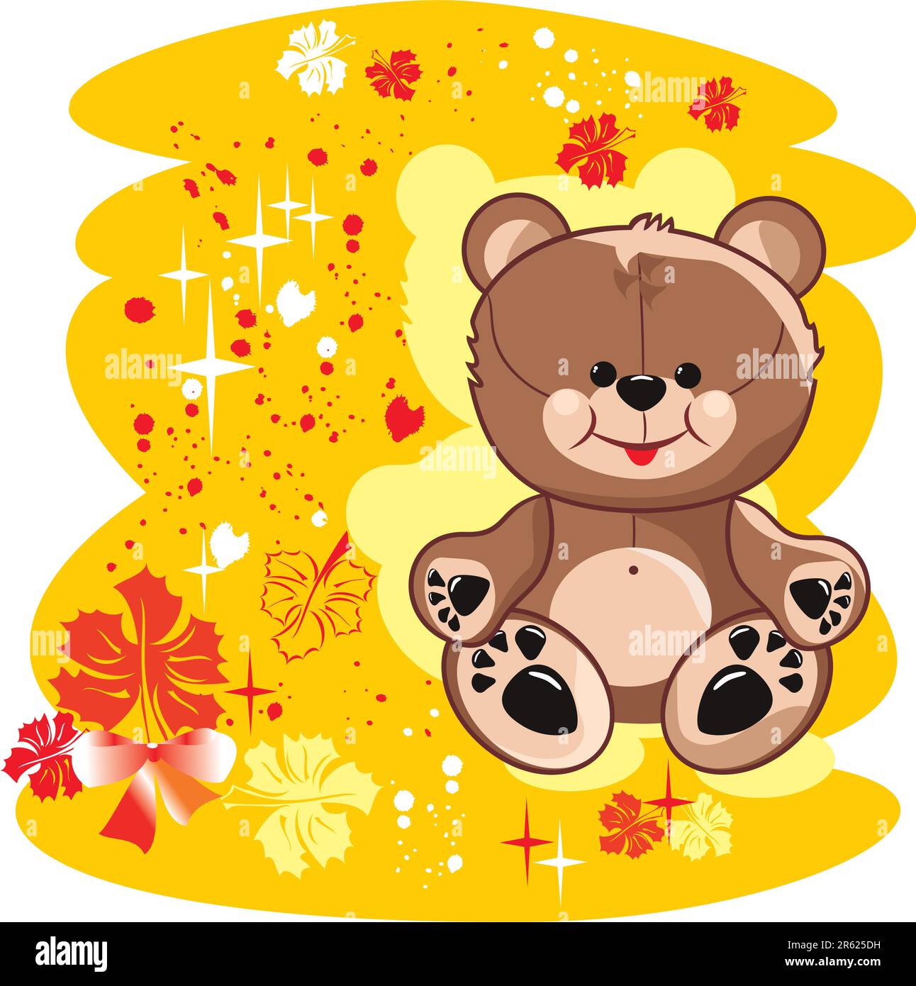 Fluffy bear illustration hi-res stock photography and images - Alamy