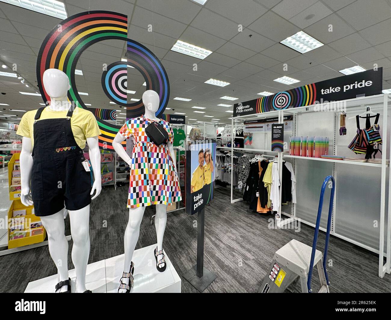 Racine, Wisconsin, USA. 6th June, 2023. Pride Month - themed displays ...