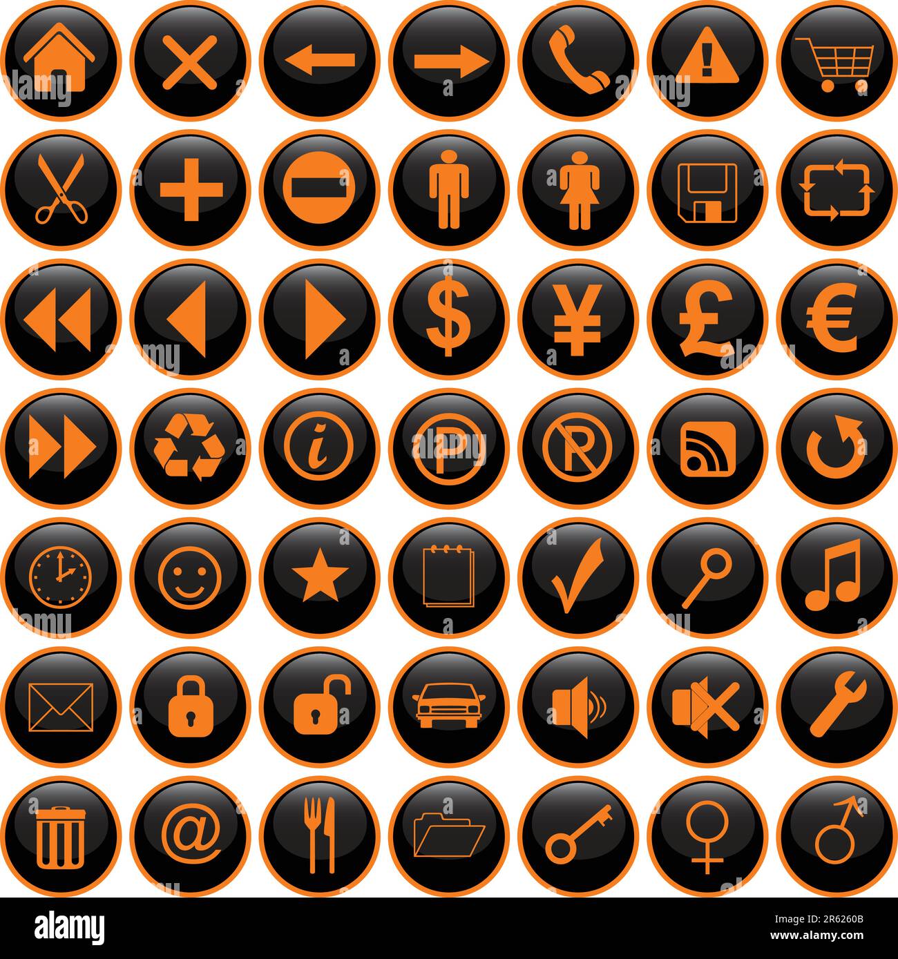 icons set vector Stock Vector Image & Art - Alamy