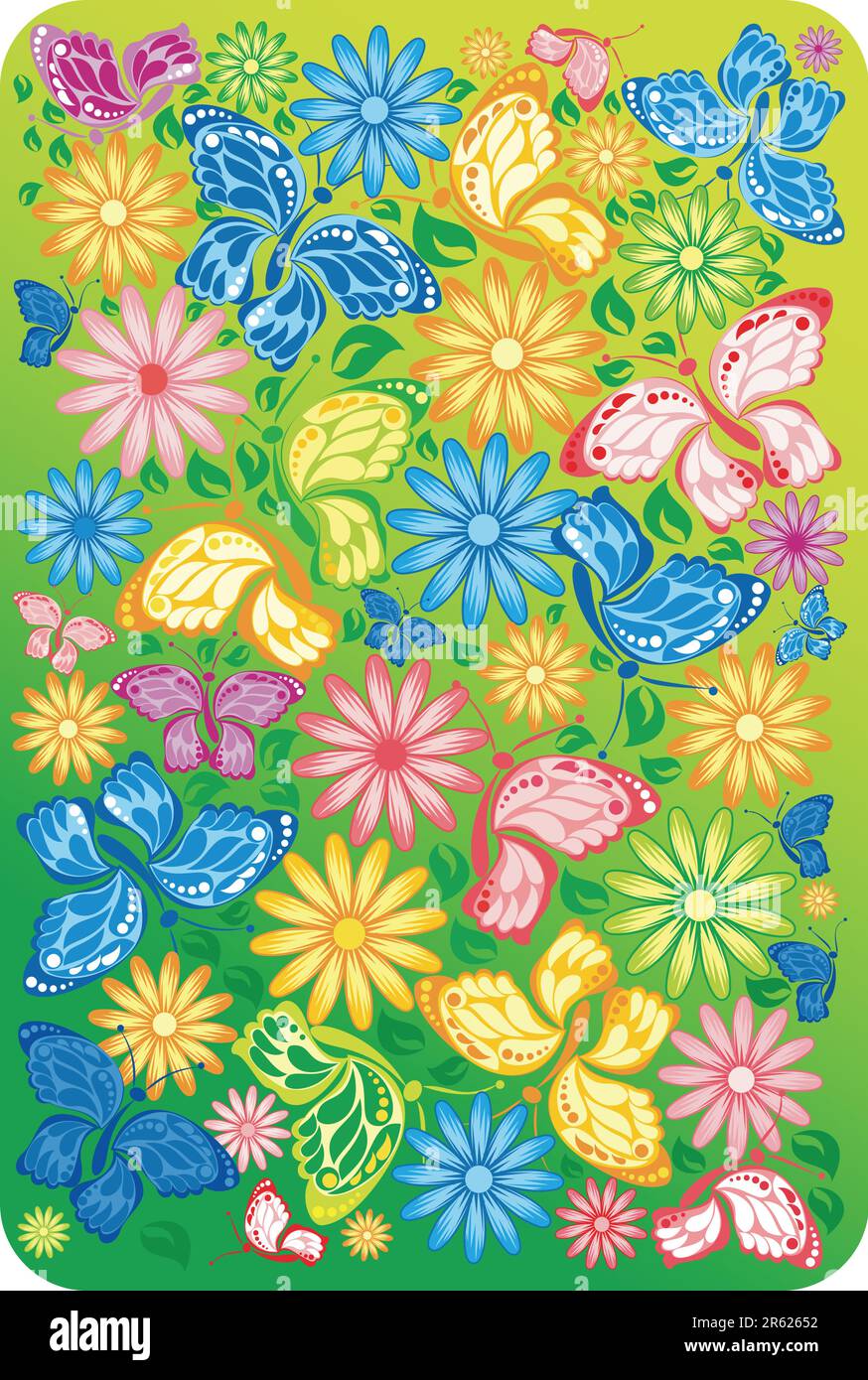 Beautiful green grass in summer Stock Vector Images - Alamy