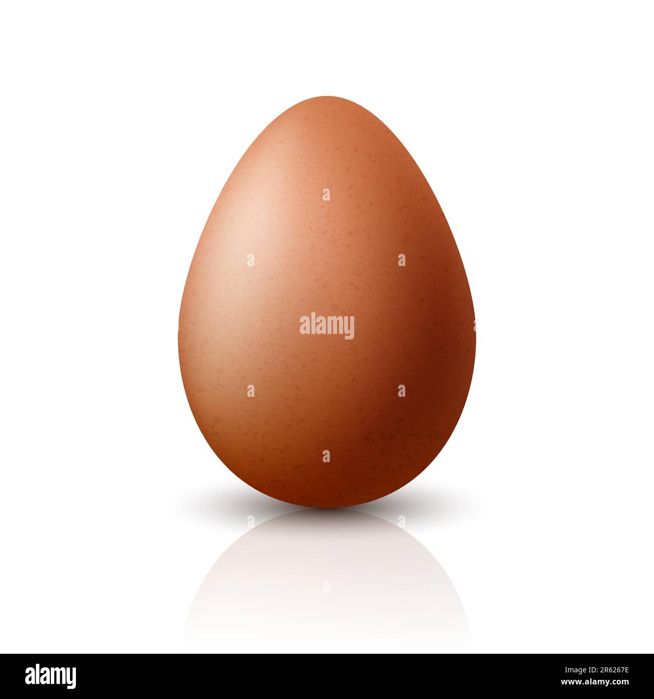 Vector 3d Realistic Brown Chicken Egg Closeup. Textured Chicken Egg ...