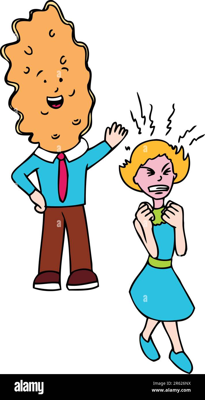 Cartoon image representing a person that is always a flake Stock Vector ...