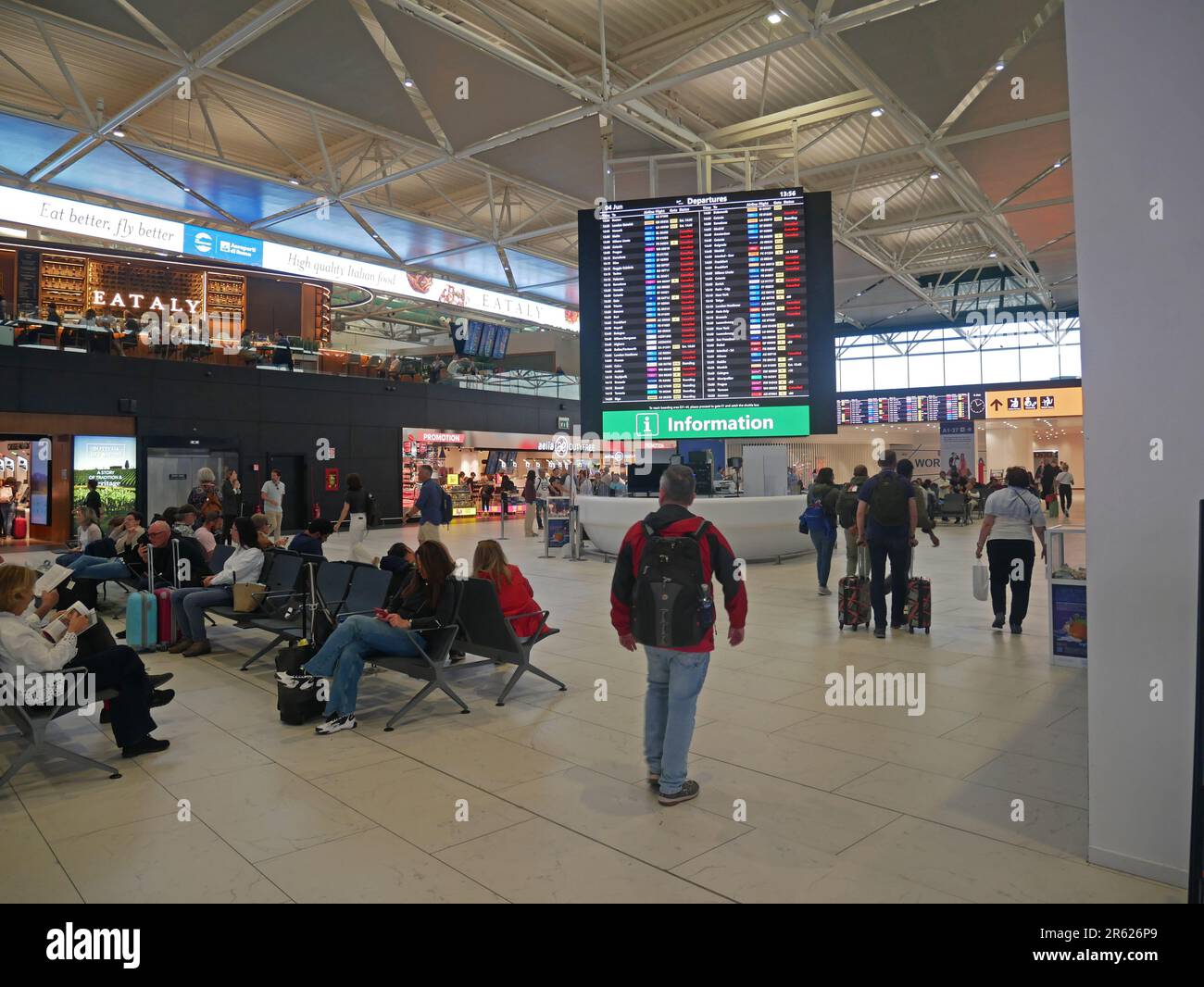 Fiumicino airport passengers hi-res stock photography and images - Alamy