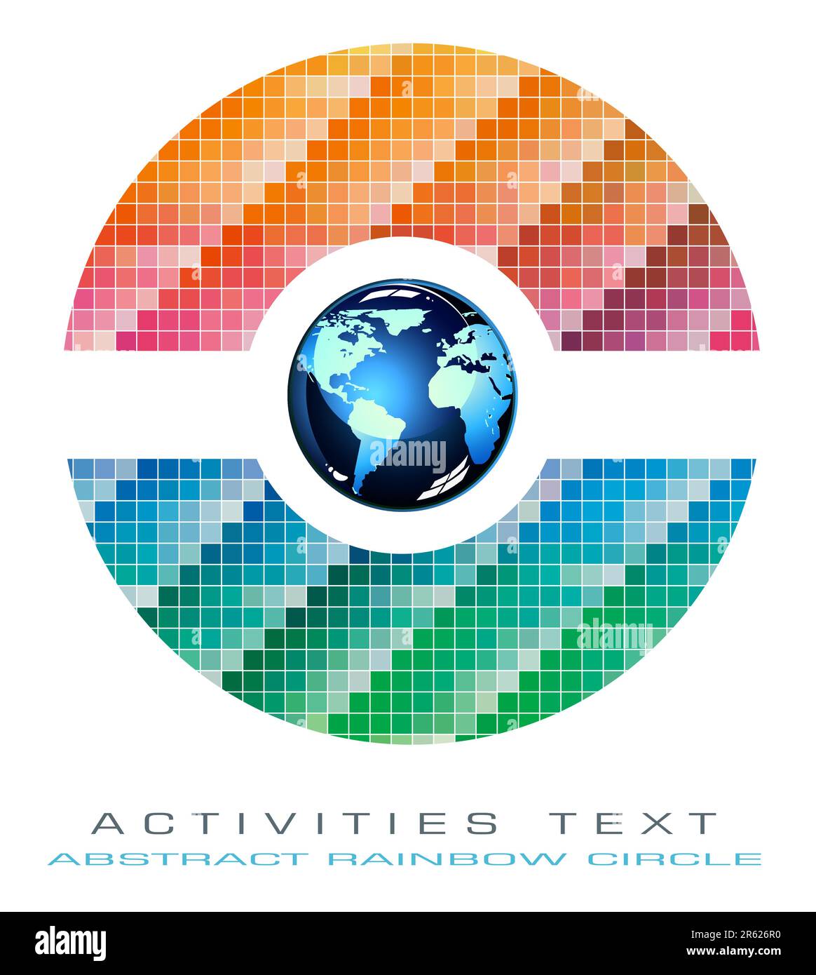 Rainbow world map Cut Out Stock Images & Pictures - Alamy