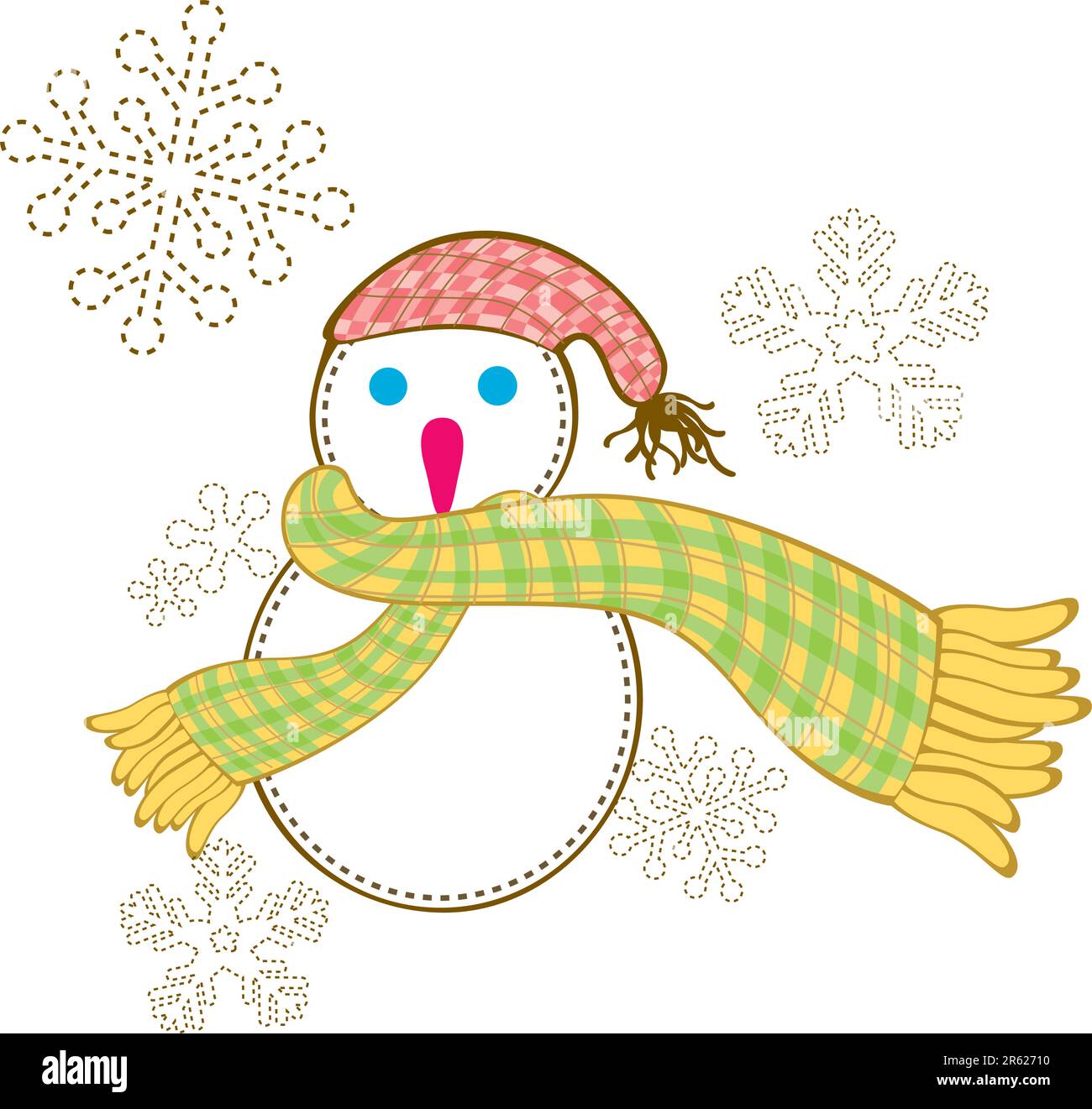 Snowy background illustration Cut Out Stock Images & Pictures - Alamy