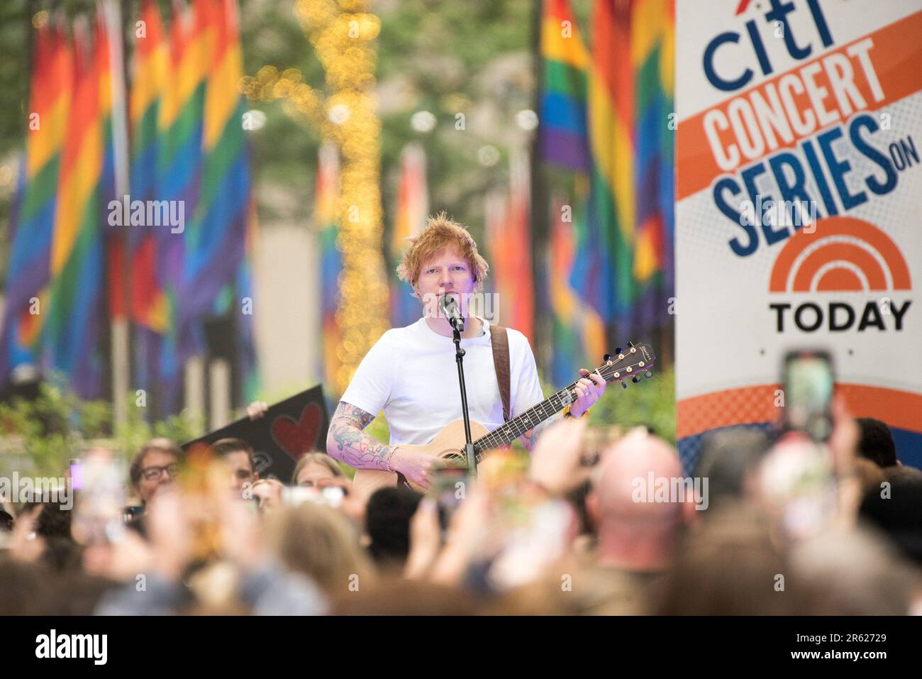 New York, NY, USA. 6th June, 2023. Ed Sheeran on stage for NBC Today ...