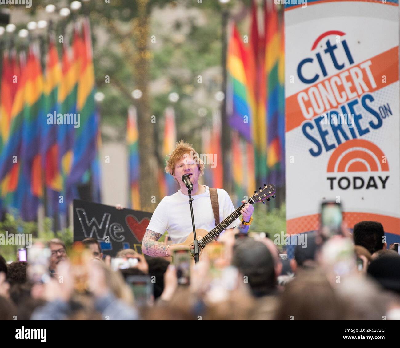 New York, NY, USA. 6th June, 2023. Ed Sheeran on stage for NBC Today ...