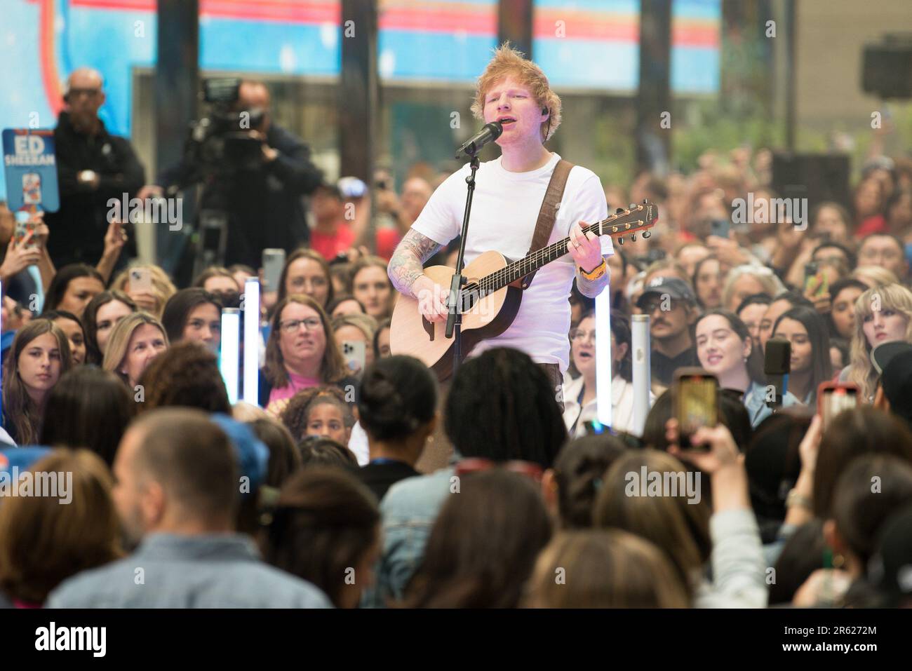 New York, NY, USA. 6th June, 2023. Ed Sheeran on stage for NBC Today ...