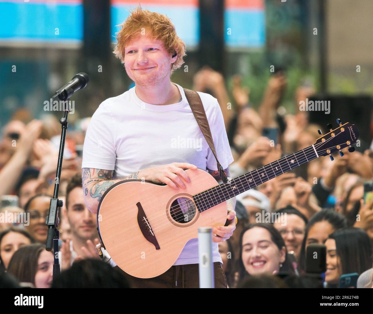 New York, NY, USA. 6th June, 2023. Ed Sheeran on stage for NBC Today ...