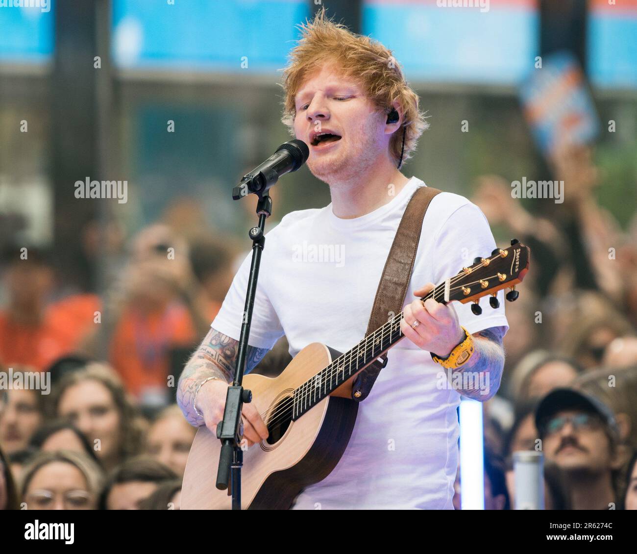 New York, NY, USA. 6th June, 2023. Ed Sheeran on stage for NBC Today ...