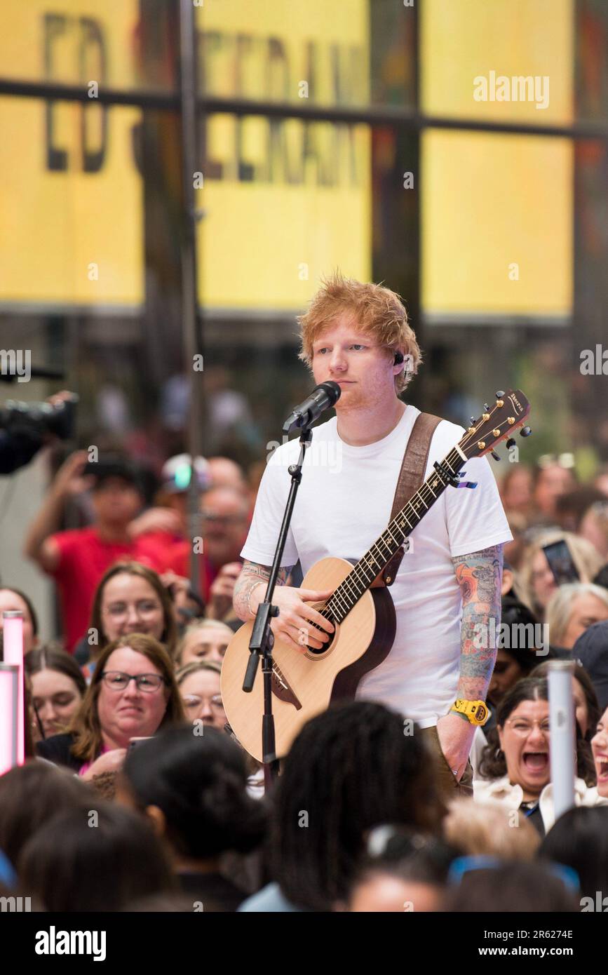 Nbc today show concert series with ed sheeran hi-res stock photography ...