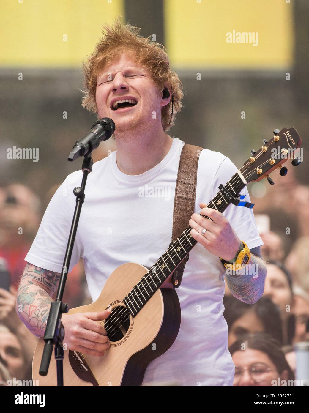 New York, NY, USA. 6th June, 2023. Ed Sheeran on stage for NBC Today ...