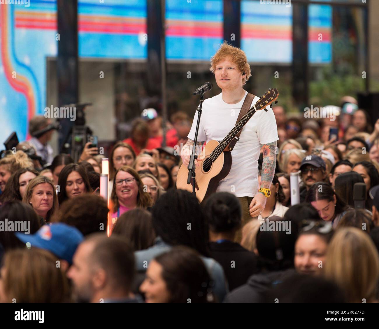 New York, NY, USA. 6th June, 2023. Ed Sheeran on stage for NBC Today ...
