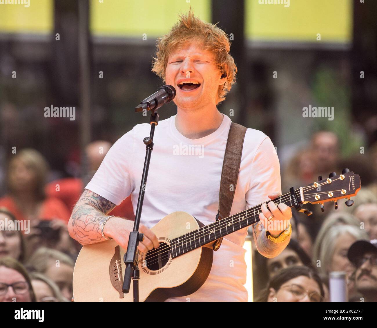 New York, NY, USA. 6th June, 2023. Ed Sheeran on stage for NBC Today ...
