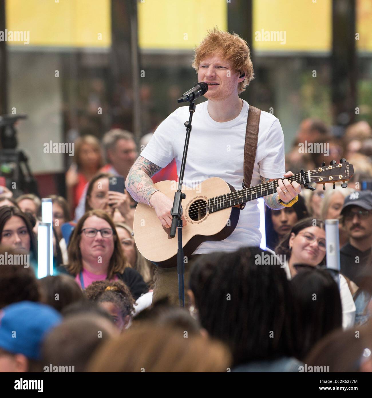New York, NY, USA. 6th June, 2023. Ed Sheeran on stage for NBC Today ...
