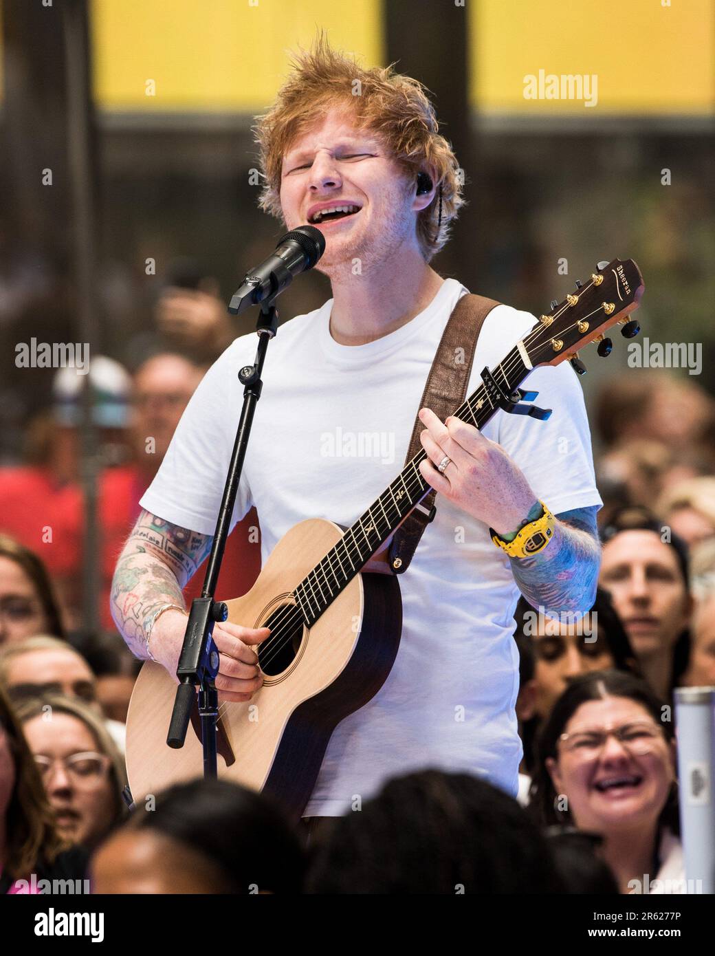 New York, NY, USA. 6th June, 2023. Ed Sheeran on stage for NBC Today ...