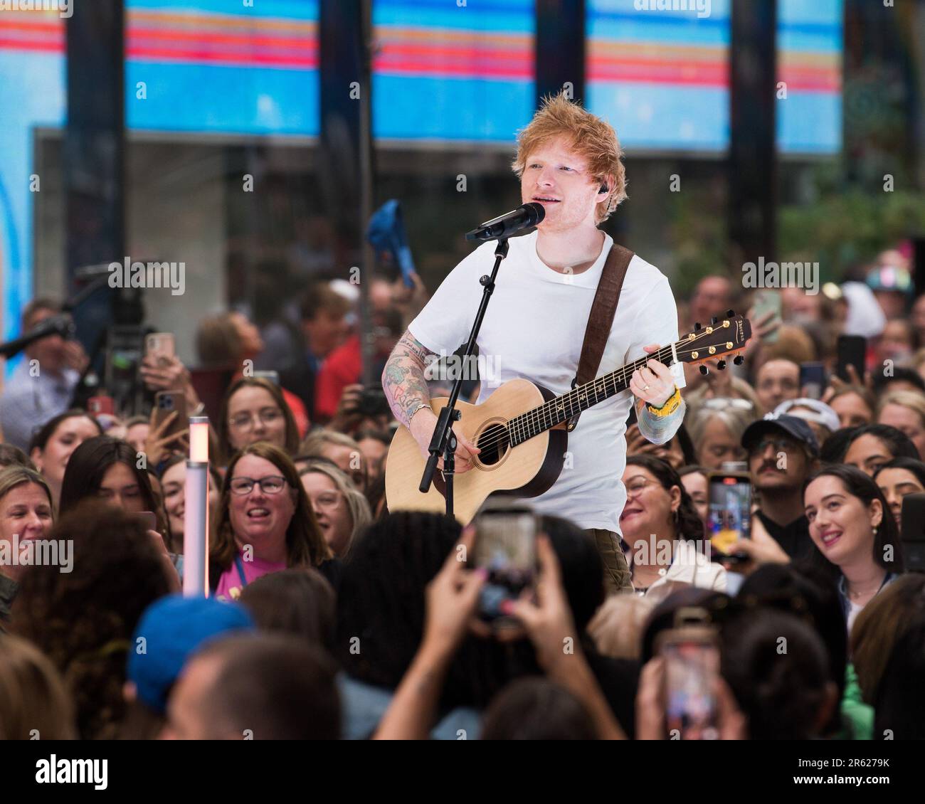 New York, NY, USA. 6th June, 2023. Ed Sheeran on stage for NBC Today ...