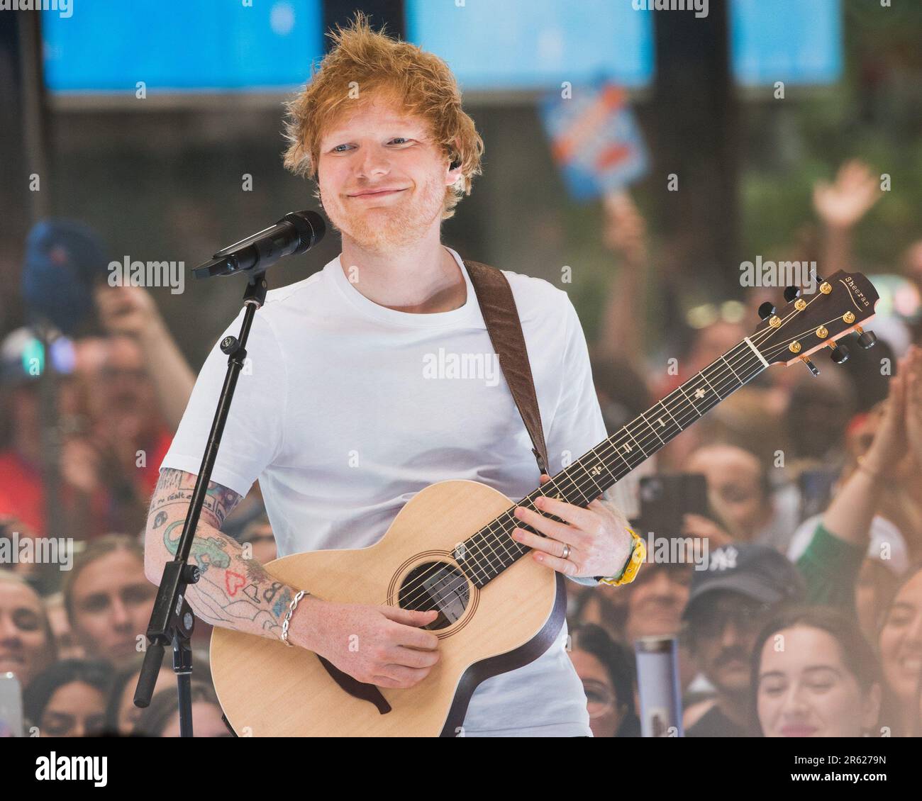 New York, NY, USA. 6th June, 2023. Ed Sheeran on stage for NBC Today ...
