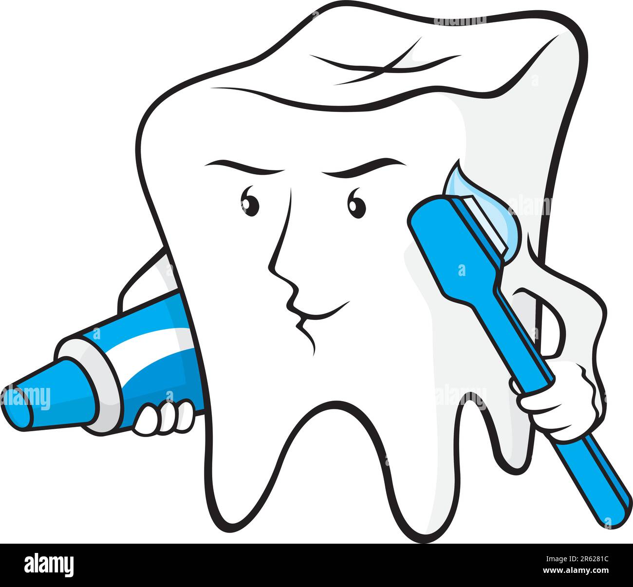 Teeth icon cartoon illustration teeth hi-res stock photography and ...