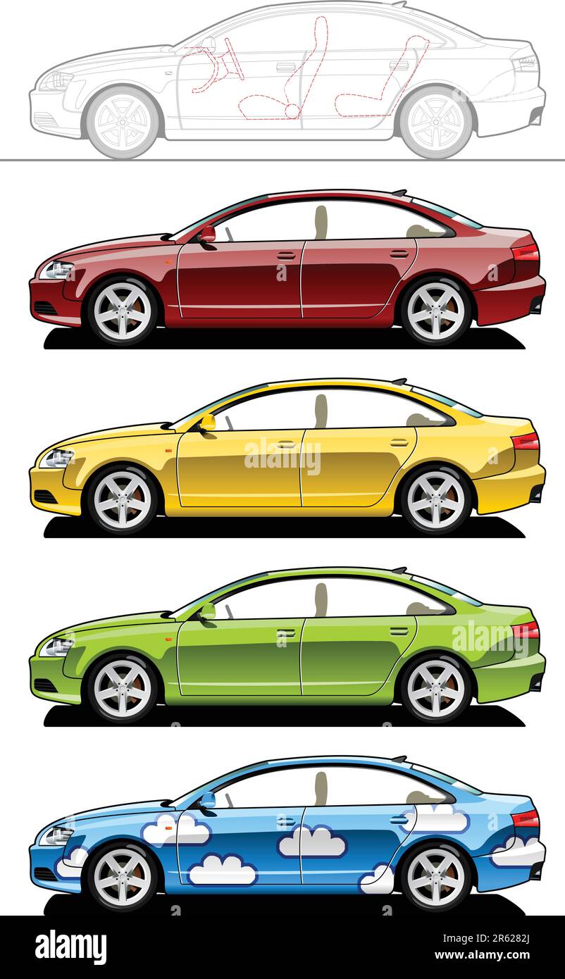 Hardtop. part of my collections of Car body style. Simple gradients ...