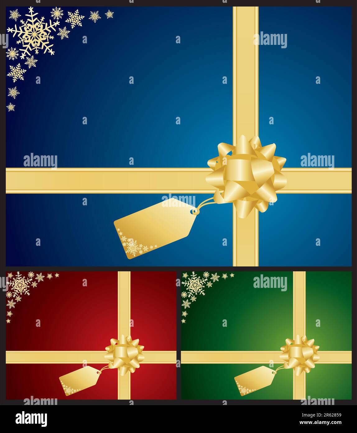 Christmas bow and gift card backgrounds. Please check my portfolio for ...