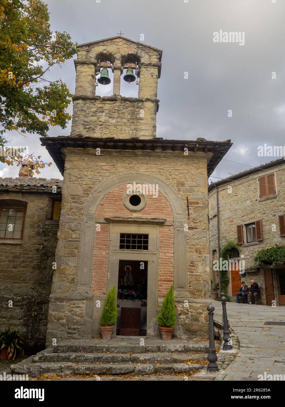 The small church of San Cristoforo, Cortona Stock Photo - Alamy
